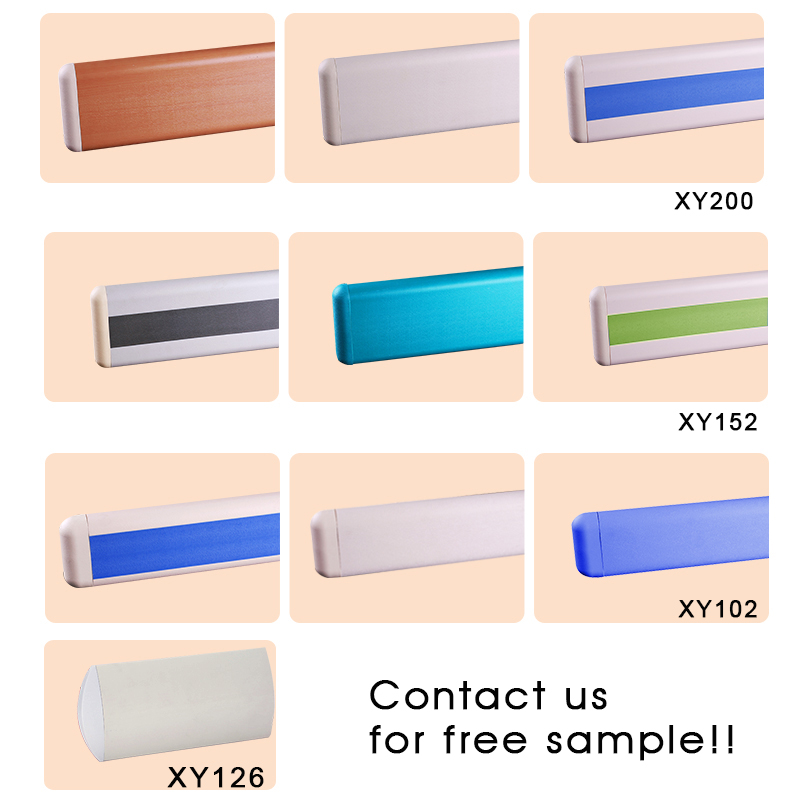 126mm Wall Guard | PVC Crash Rail with Aluminum Retainer | Hospital ...