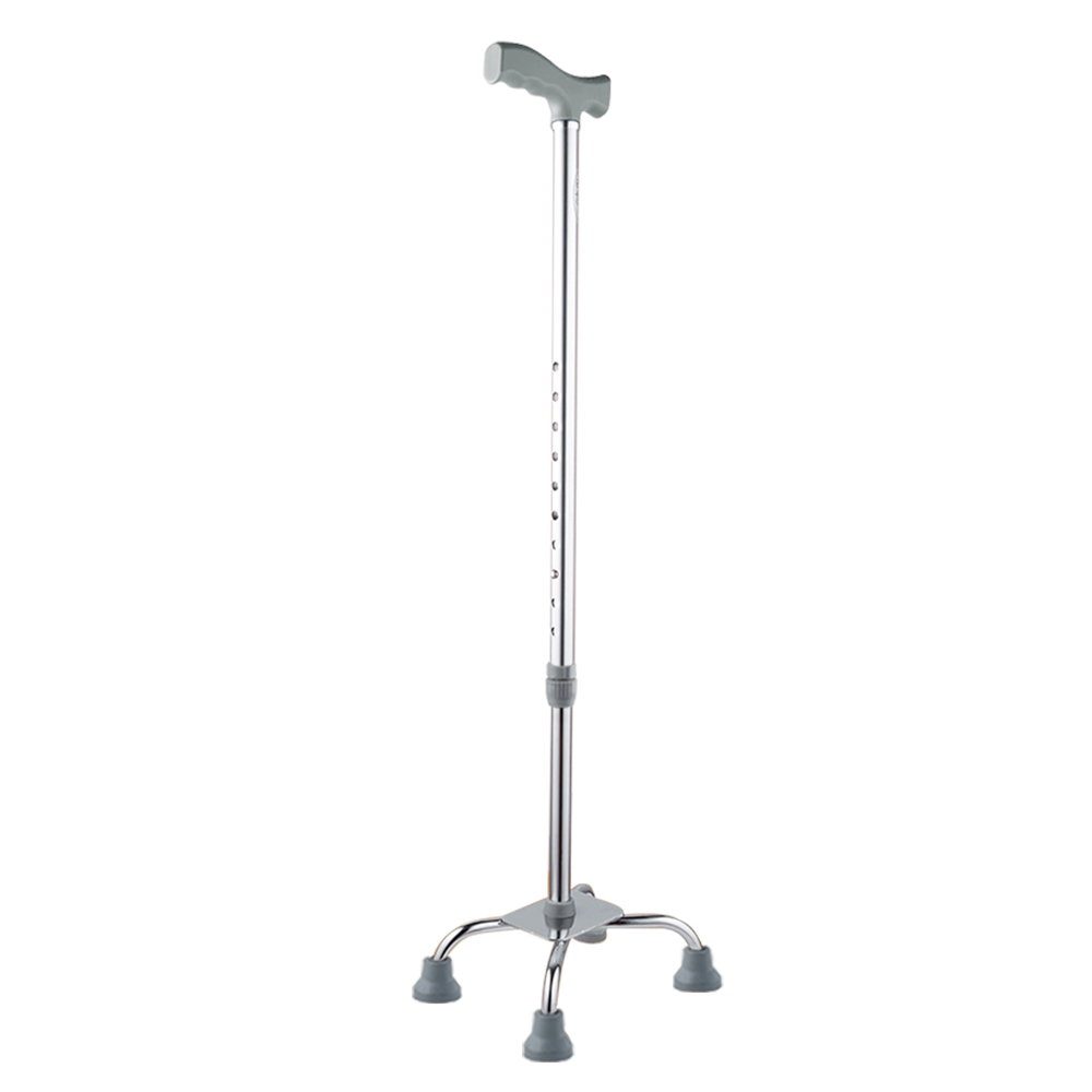 Hot Sale Aluminium Alloy Crutches Stabled Retractable Quad Walker Four ...